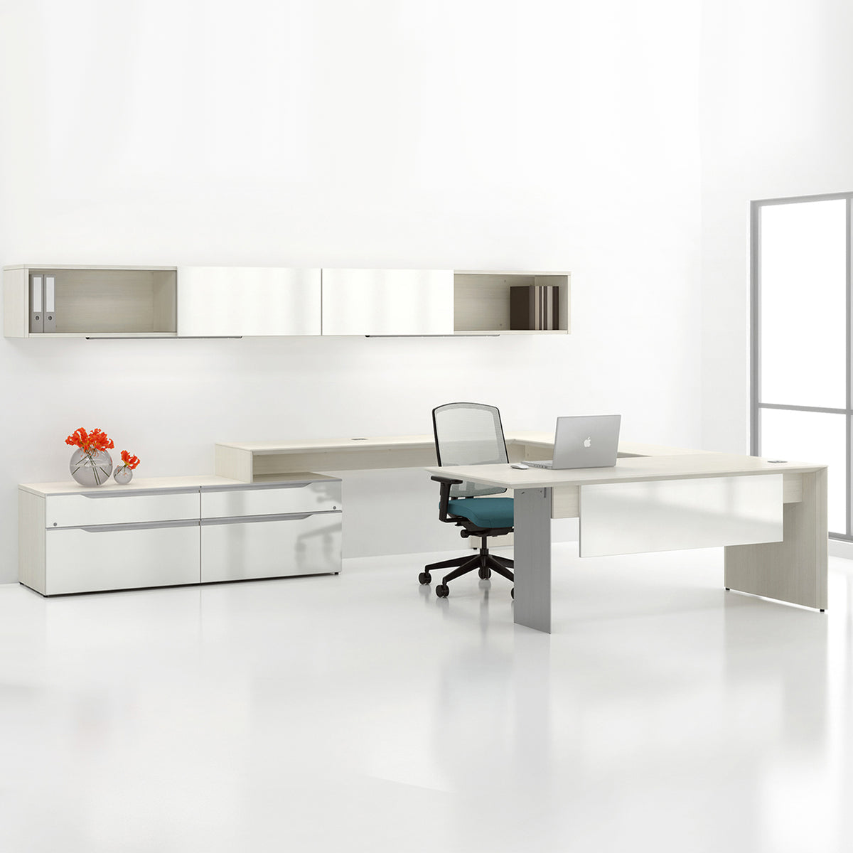 Executive U-shaped desk set, left return I Solutions M3